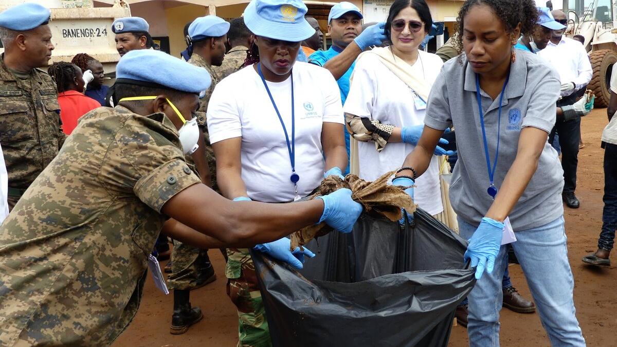 Peacekeepers and communities unite for an environmental clean-up ...
